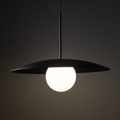 SLATE Mid-Century Modern Wide Dome Pendant Light for Kitchen Island ...
